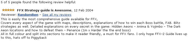 Final Fantasy® X - The Official Strategy Guide - Piggyback.com