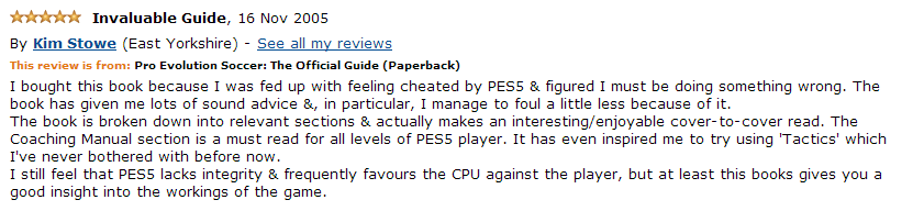 Pro Evolution Soccer 5™ - The Official Guide - Piggyback.com